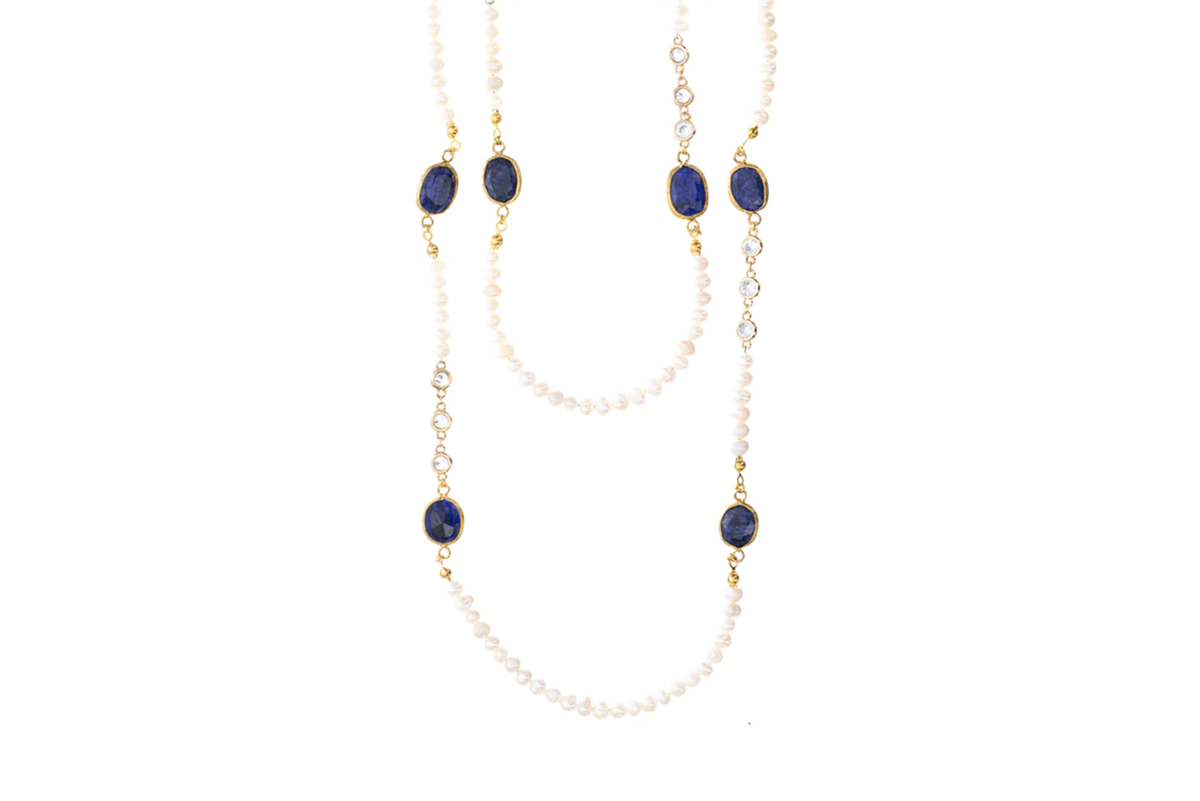 Baby VJJ Blue Sapphire Necklace – Julie Miles Jewelry & Resort Wear